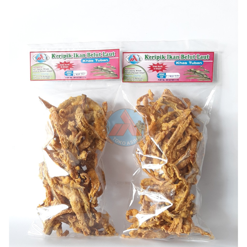 Sea Eel Chips - Crispy Sea Eel Chips (Matang) Asih Shop - Typical Tuban ...