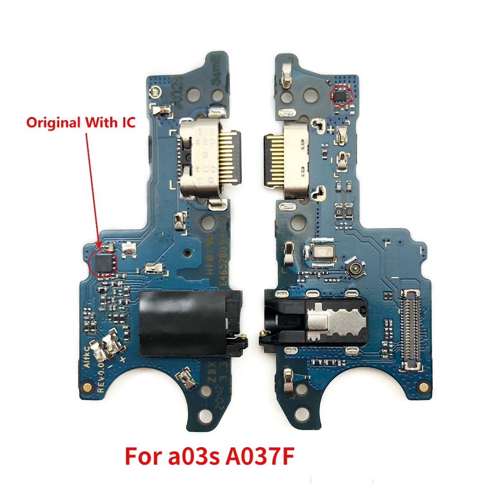 original For Samsung A03S A037 A037F a03 a02s a025f USB Charging Port Board Flex Cable Connector ...