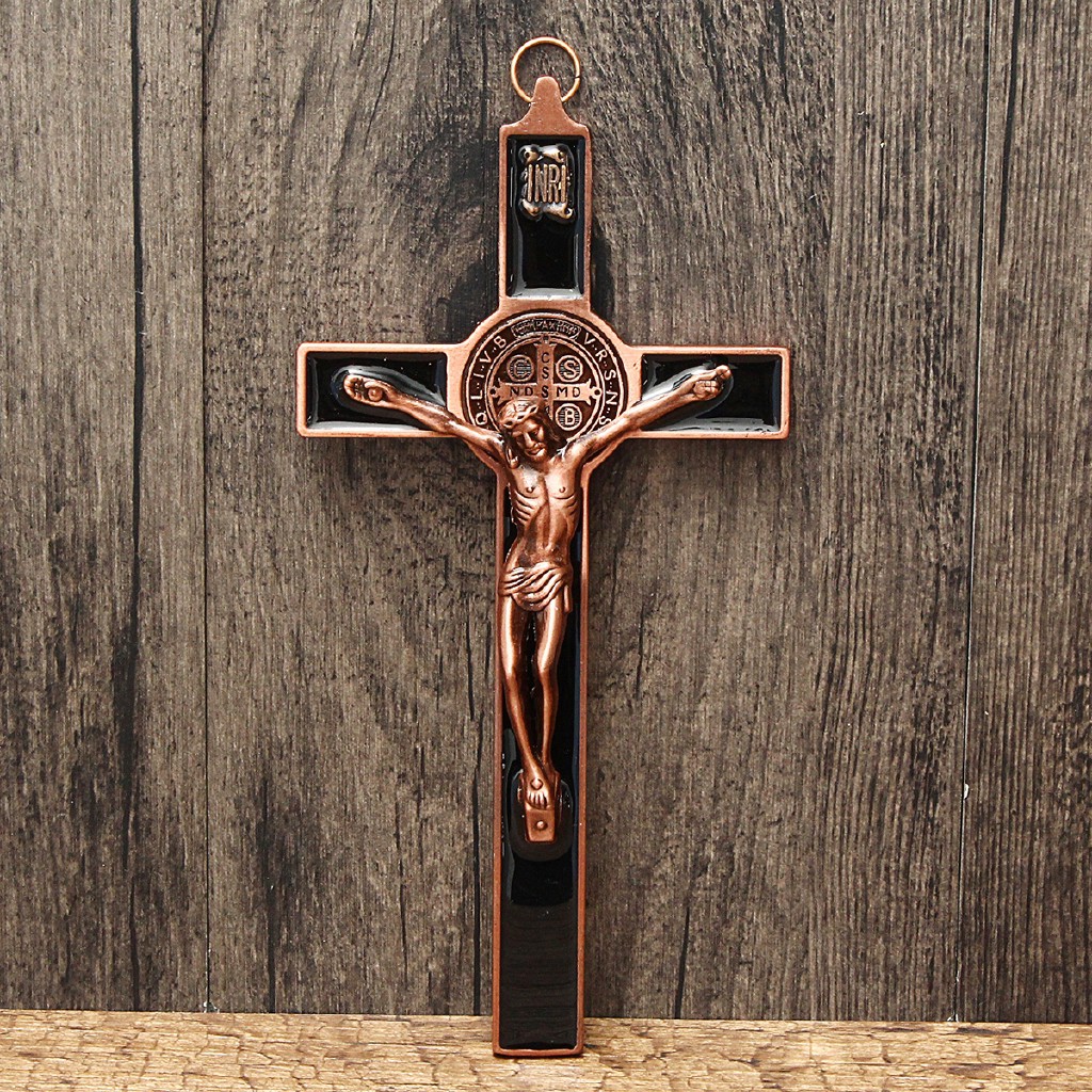 WonderfulHouse Catholic Cross Crucifix Saint Wall Cross Jesus Christ ...