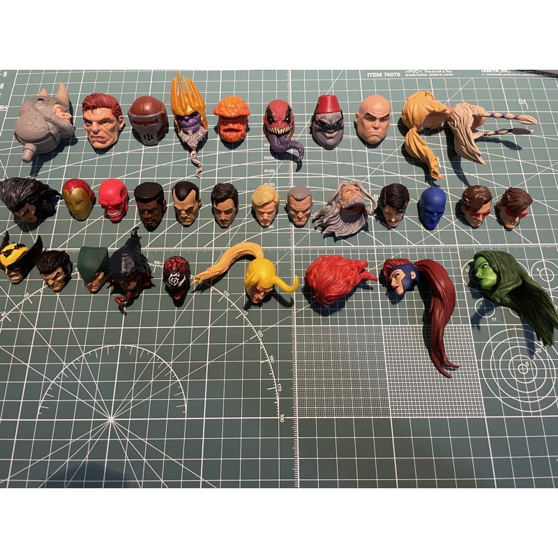 Marvel Legends 1/12 Scale Accessories: Heads, Guns, Weapons, Effects ...