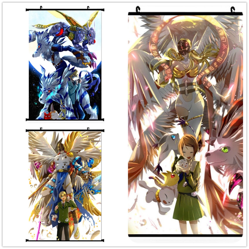 Digimon Adventure Agumon Gomamon Patamon Palmon Piyomon Gabumon Wall ...