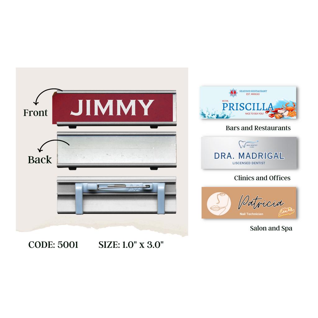 Jay C. Designs Insertable Aluminum Nameplate 1" X 3" 5001 | Shopee ...