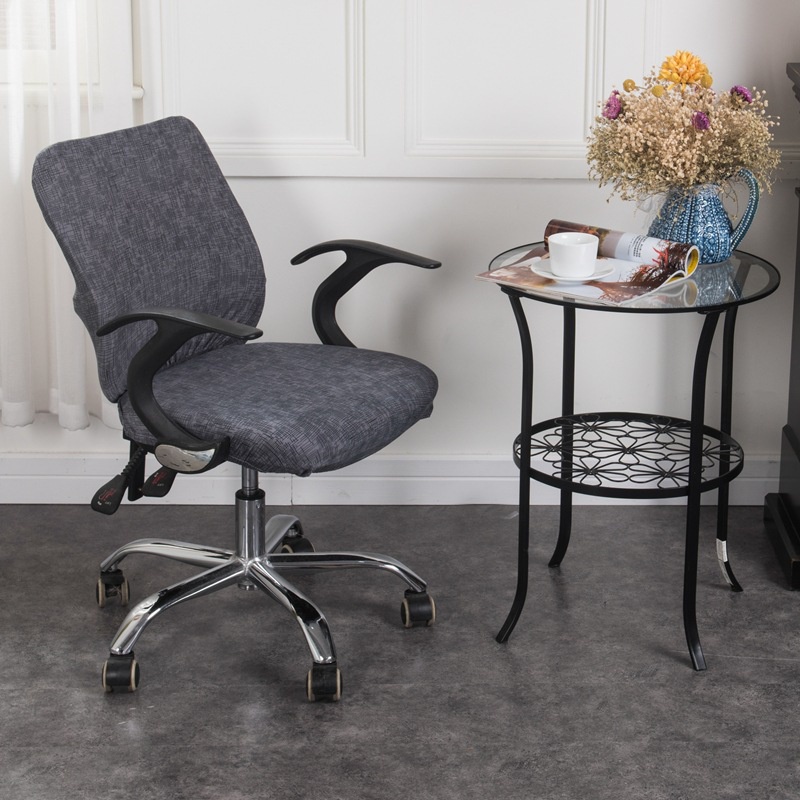 MLADEN 2PC Chair Covers Removable Elastic Home Office Computer Split ...