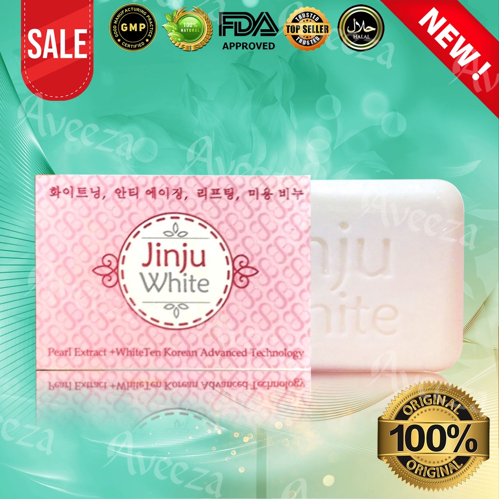 Jinju White Whitening Soap 100g Korean Derma Quality Witn Pearl Extract ...