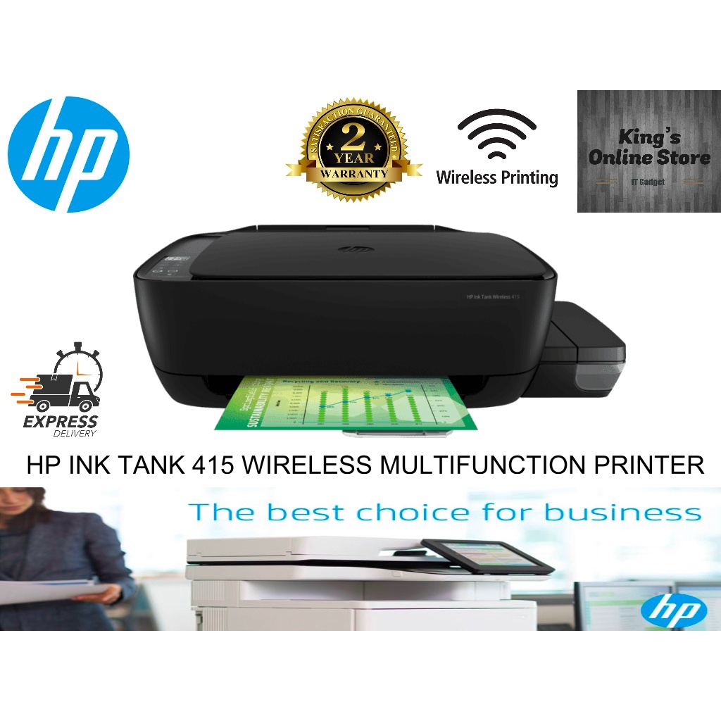 HP DESKJET INK TANK 415 ALL-IN-ONE COLOR PRINTER (WIRELESS) | Shopee ...