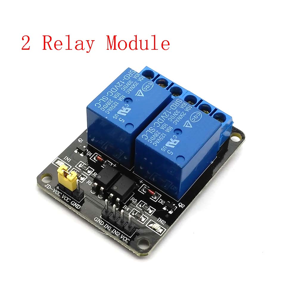 5V 12V 2 Channel Relay Module Shield for Arduin ARM PIC AVR DSP ...