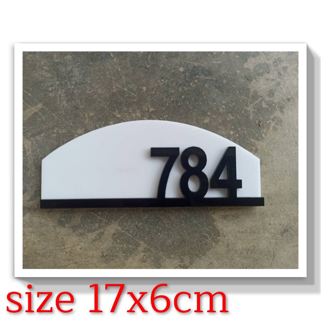 House Sign Number Condo Acrylic Modern Beautiful Size Double-Sided ...
