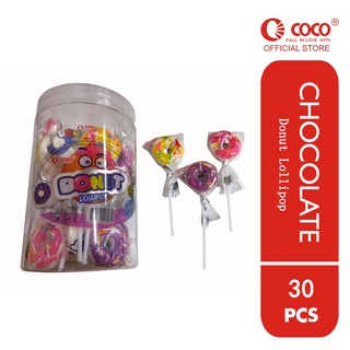 Coco Donut Lollipop Jar 30's Per Jar | Shopee Philippines