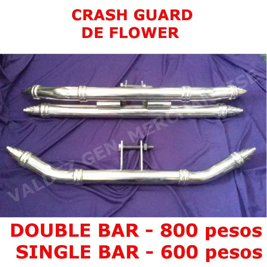 TMX 125 & TMX 155 Stainless Crash Guard , Stainless Slider FLOWER ...