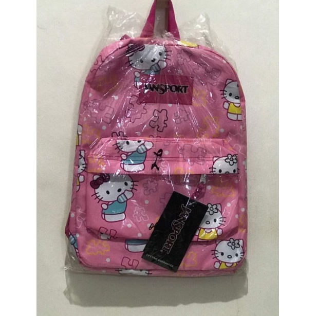 JanSport Superbreak Large Character Backpack Bag Hello Kitty | Shopee ...