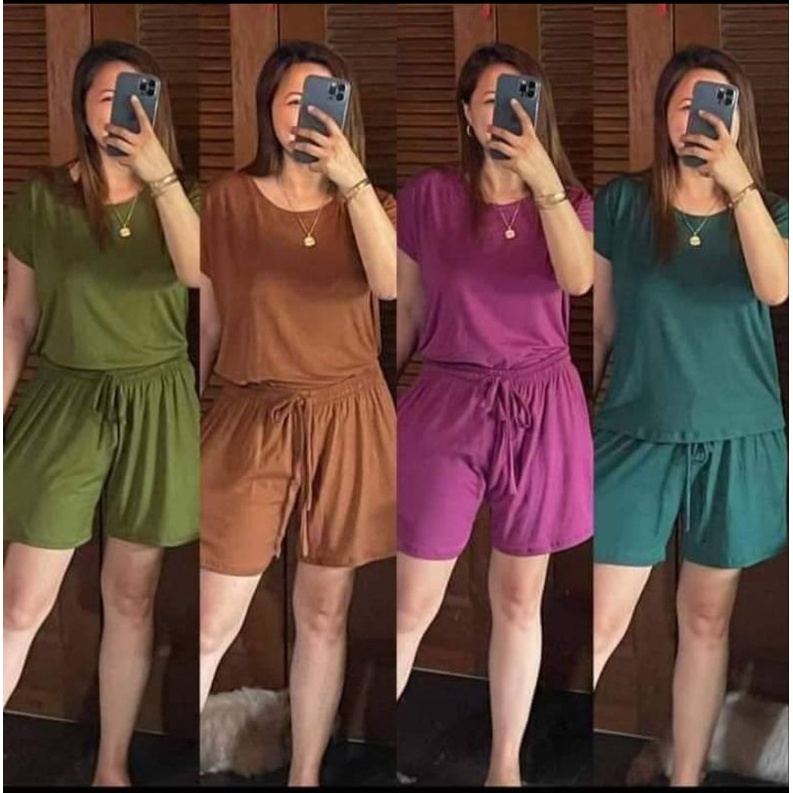 Round neck terno shorts | Shopee Philippines