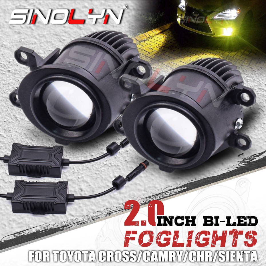 2 Inch LED Fog Lights BI LED Projector Lens For Toyota Fortuner/YARIS ...