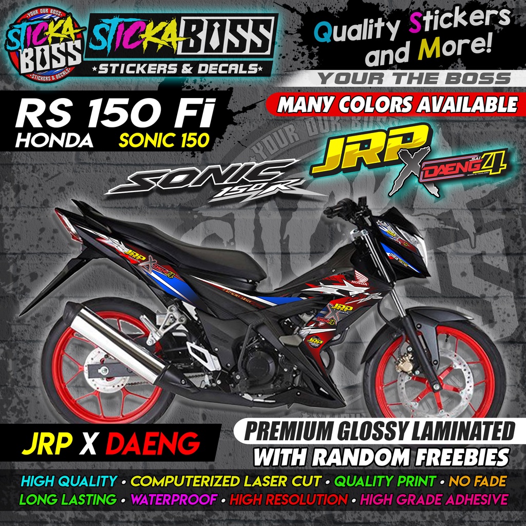 RS 150 FI Decals (JRP x DAENG) [ASSORTED COLORS]【PREMIUM GLOSSY ...