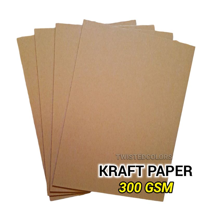 Kraft Paper 300 Gsm 25 or 50 Pieces A4 Size | Shopee Philippines