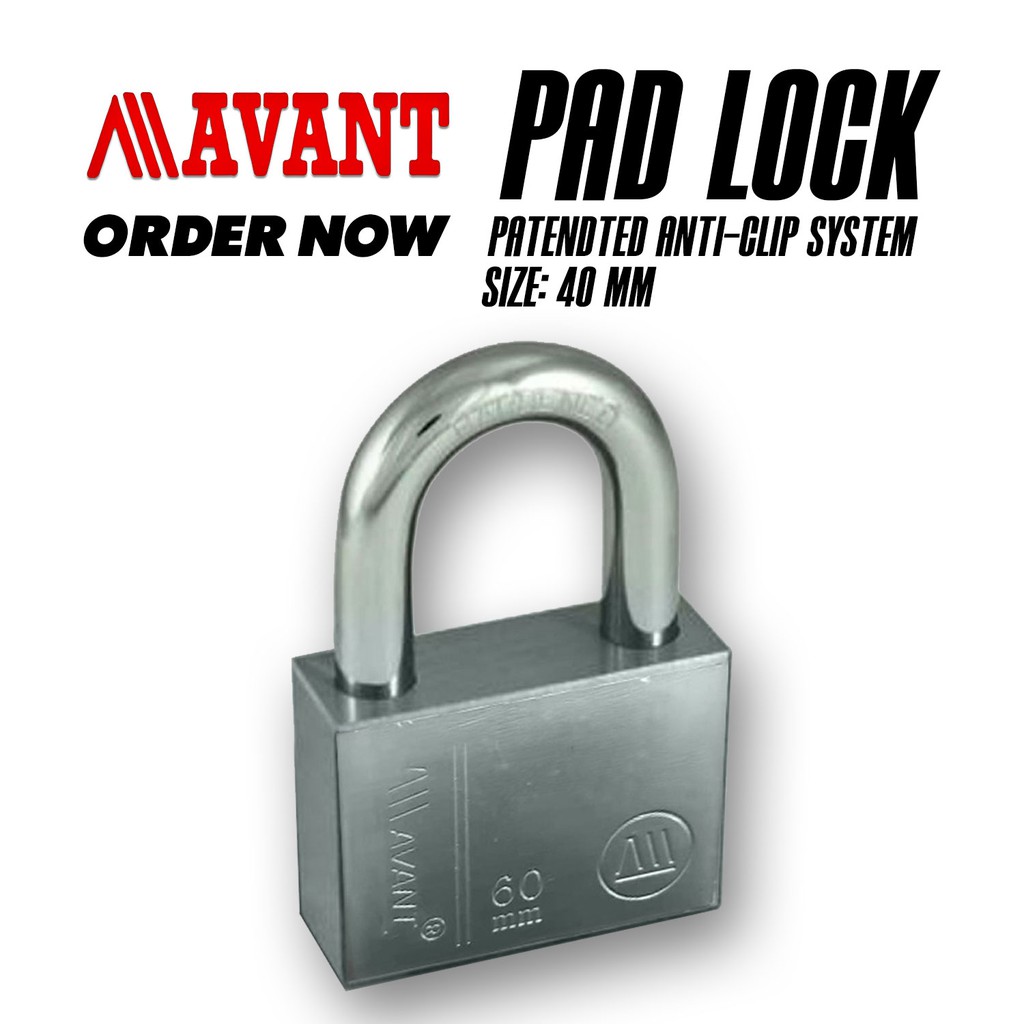 PadLock Short Type 40 mm World Class Patented Anti-Clip System Heavy ...