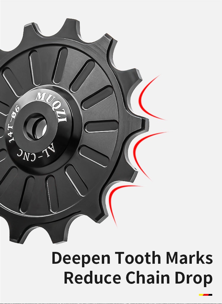 MUQZI 11/12/13/14/15/16/17T Rear Derailleur Jockey Wheel Ceramic Pulley MTB Pulleys Road Bike ...