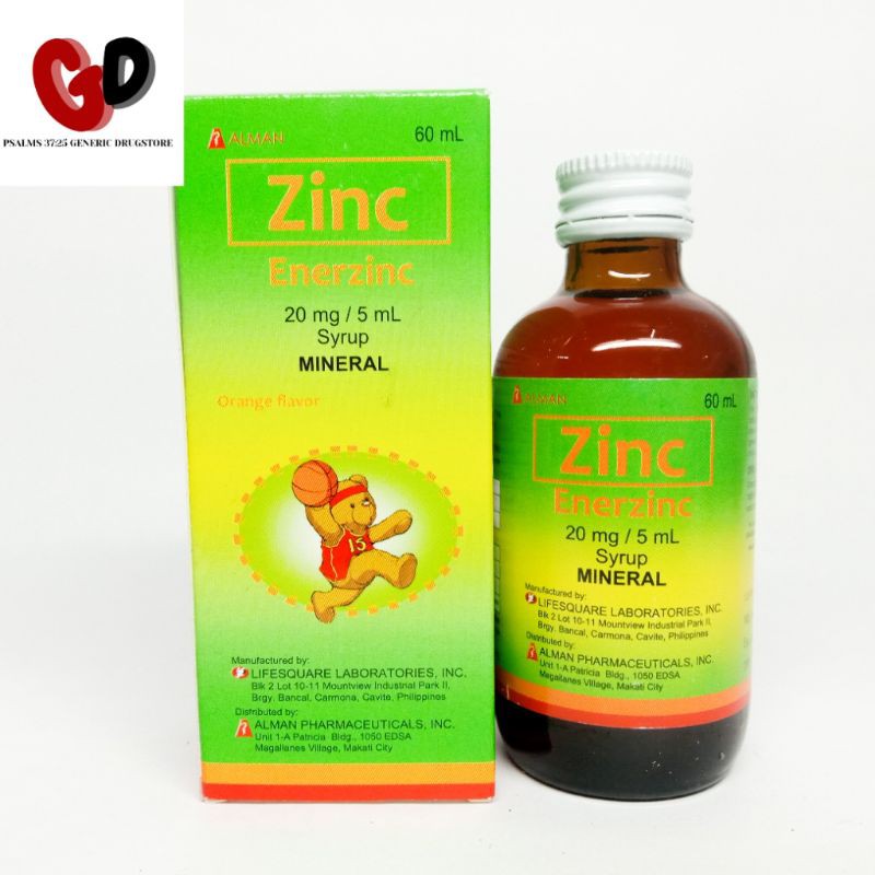 Zinc Sulfate syrup for kids 60mL | Shopee Philippines