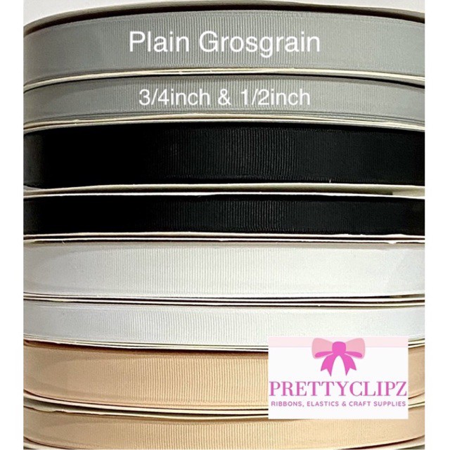 3/4 inch & 1/2 inch Grosgrain Ribbon sold per 5 yards Listing 1 of 2 ...