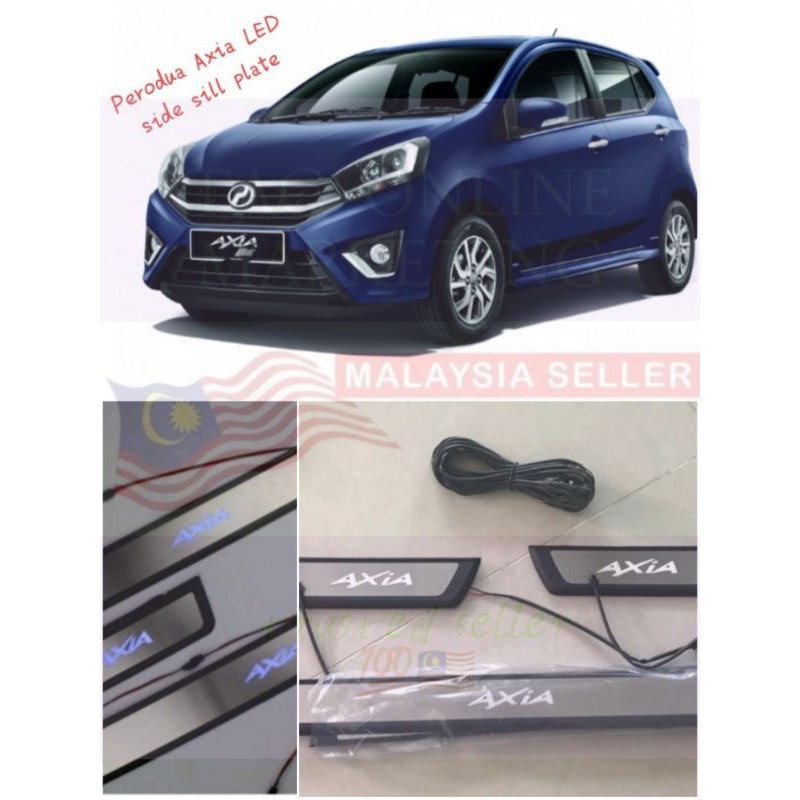 Perodua Axia LED sill plate BLUE light | Shopee Philippines