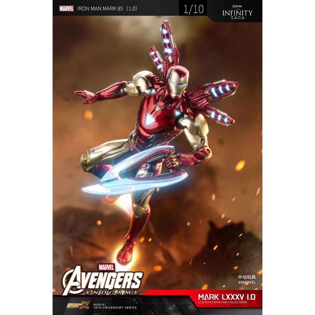 ZD TOYS 1/10 Infinity Saga Ironman Mk85 1.0 | Shopee Philippines