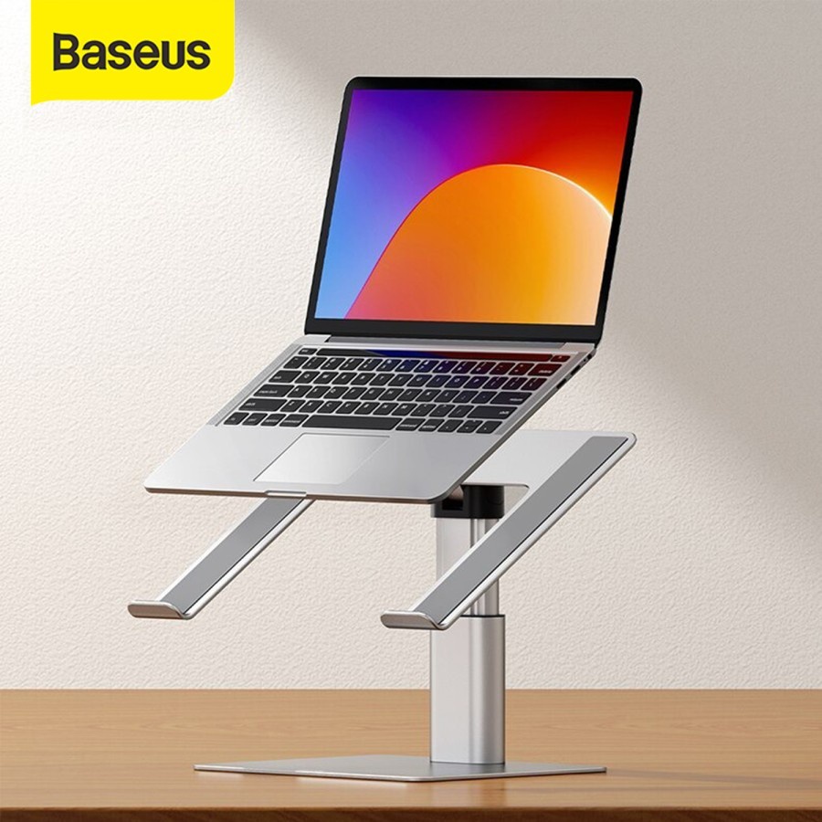 BASEUS STAND HOLDER LAPTOP ADJUSTABLE TABLET IPAD MAC METAL | Shopee ...