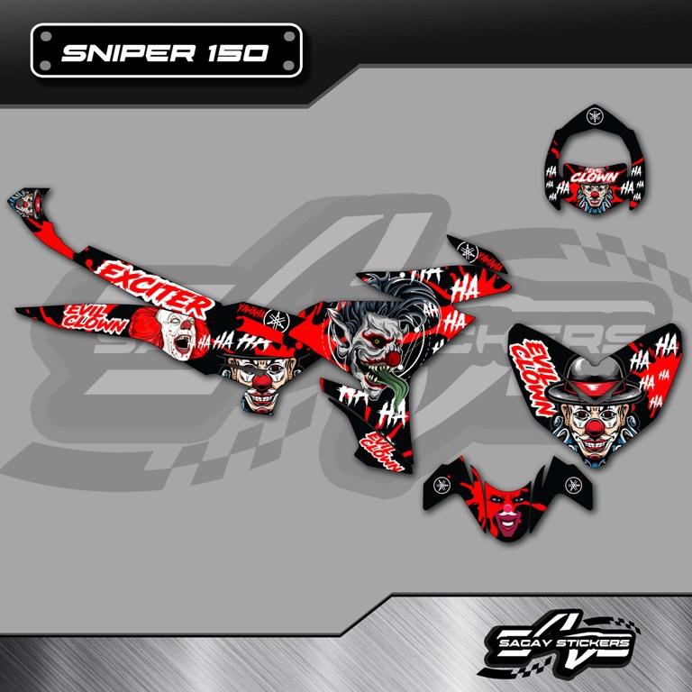 SNIPER 150 Motorcycle Sticker Decals JOKER CONCEPT | Shopee Philippines