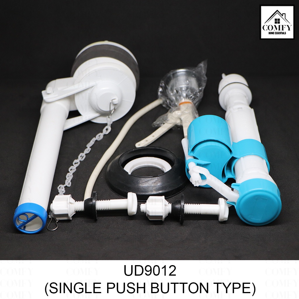 CR Toilet Bowl Water Tank Fittings Set Single Double Push Button or ...