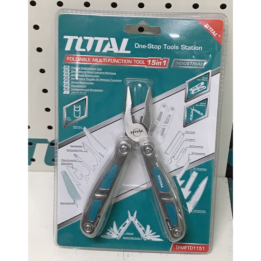 TOTAL tool foldable multi-function tool TFMFT01151 industrial | Shopee Philippines