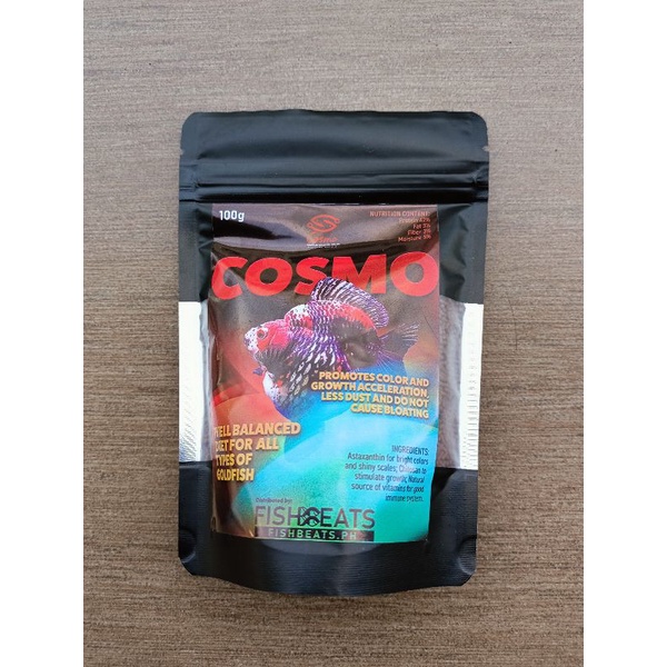 Cosmo Premium Goldfish Pellets Fish Food 100g (Sinking) | Shopee ...