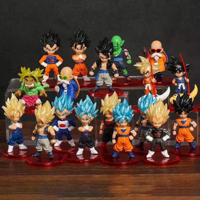 Complete Set Of 18 Dragon Ball Models Dragonball Model Figures Turtles ...