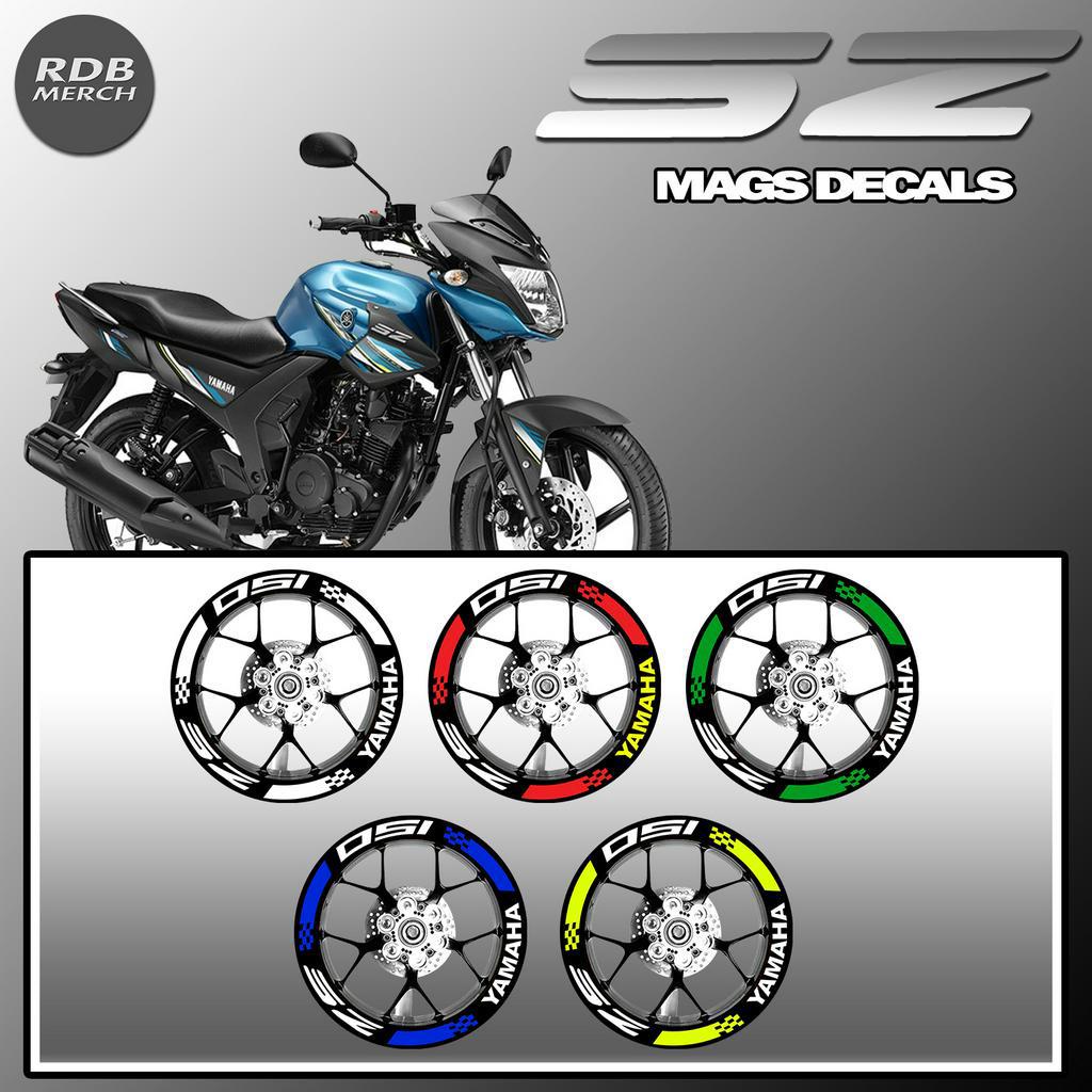 Yamaha FZ / SZ Mags Decal - Cutout Rim Sticker Vinyl - For motorcycle 4 ...