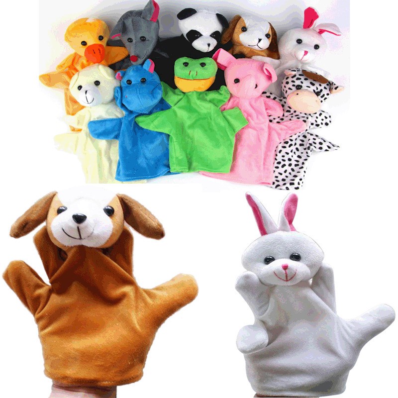 Baby Child Zoo Farm Animal Hand Glove Puppet Finger Sack Plush Toy ...