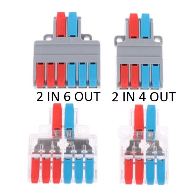 Quick Splitter Wire Connector Universal Wiring Cable Connector Push-in ...