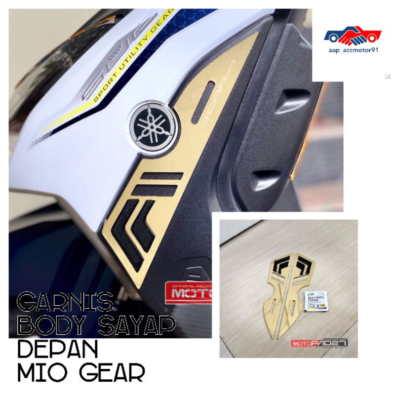 MIO GEAR front wing body cover premium acrylic left and right | Shopee ...