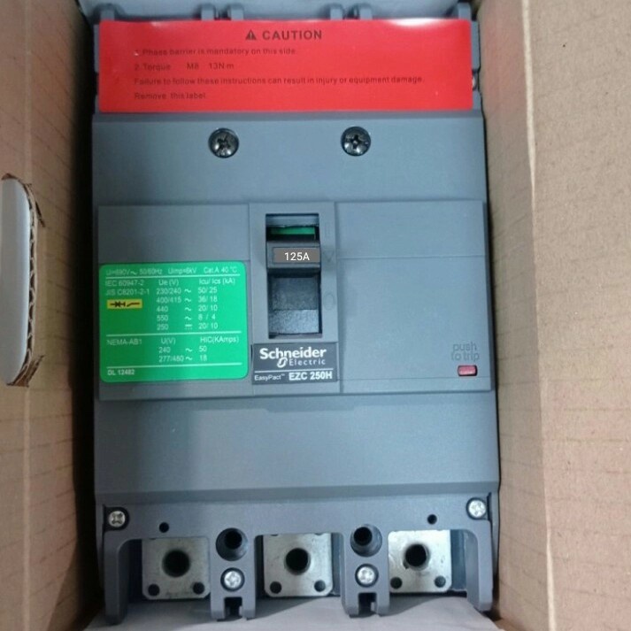 Mccb Breaker Schneider Electric EZC250H 3P 125A 3phase 125 A EZC250H3125 | Shopee Philippines
