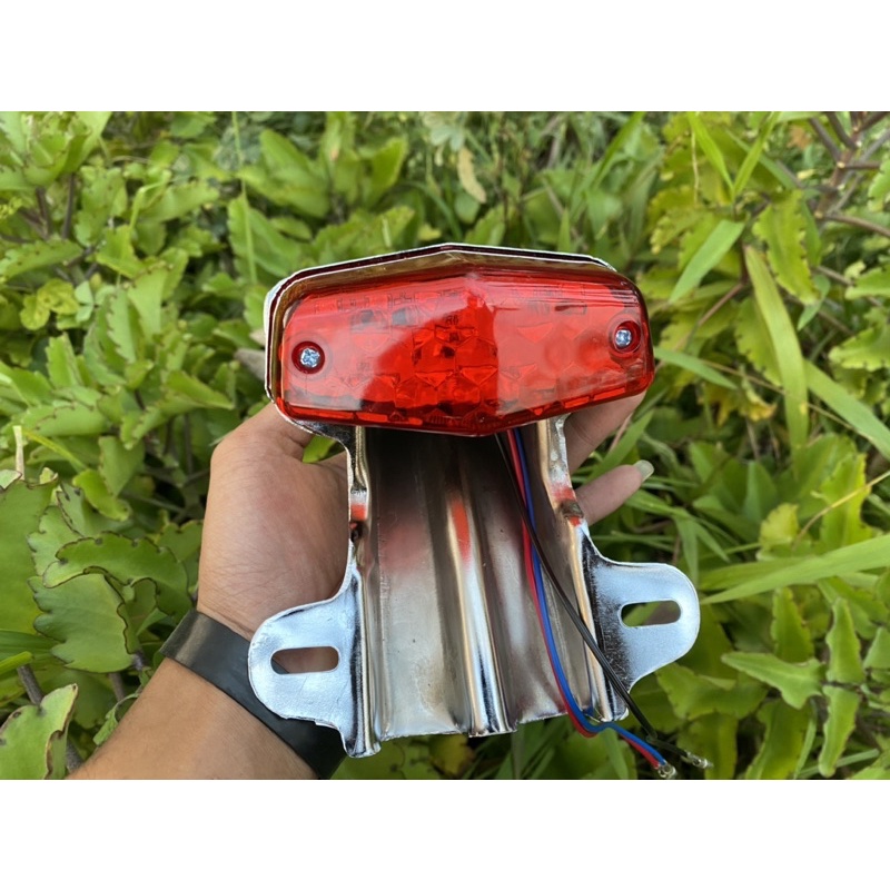 MERAH Stoplamp BSA Red Diamond Bulb set stop lamp holder v80 iron press ...