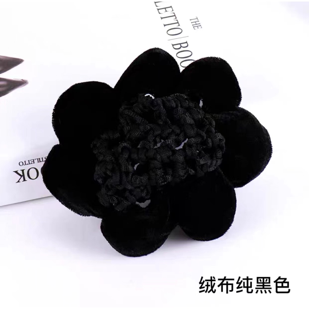 Hairnet black bun pony net for girls boknay hair pony | Shopee Philippines