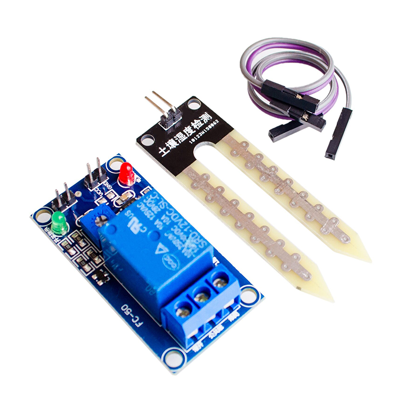 DC 5V 12V Soil Moisture Sensor Relay Control Module Automatic Watering ...