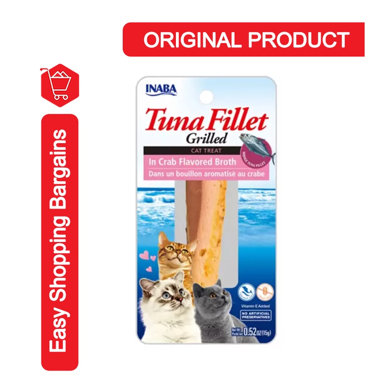 Inaba Grilled Tuna Fillet in Homestyle Broth Cat Treats 15g (USA-503A) | Shopee Philippines