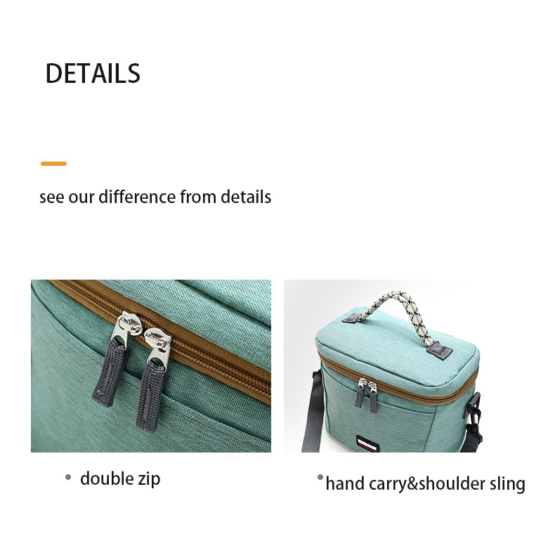 7L Lunch Box Sling Bag High Quality Thermal Insulated Cooler Bag For ...