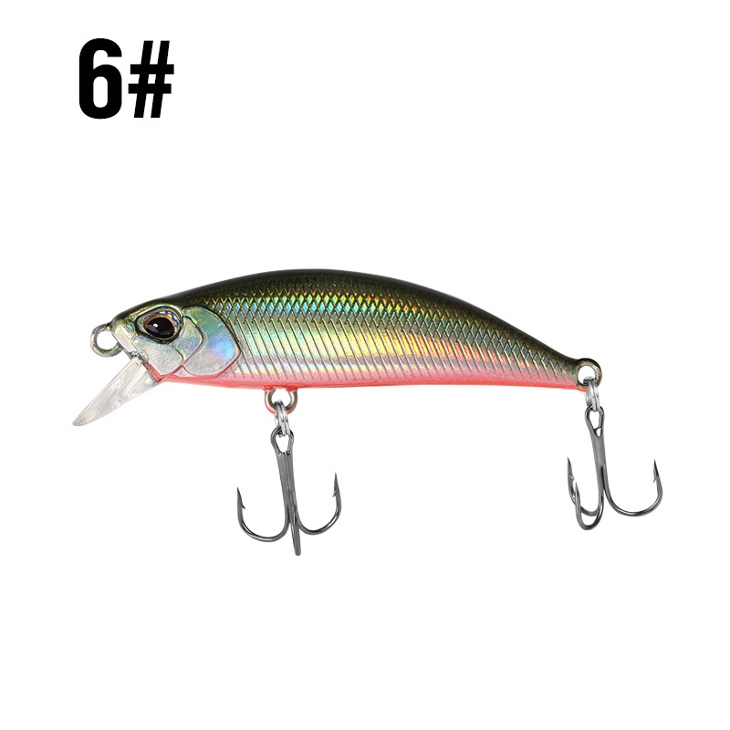 1Pcs 35 Colors Fishing Lure 5g/5cm Sinking Minnow 3D Eyes Laser Trolling Plastic Buzz Bait Lure ...