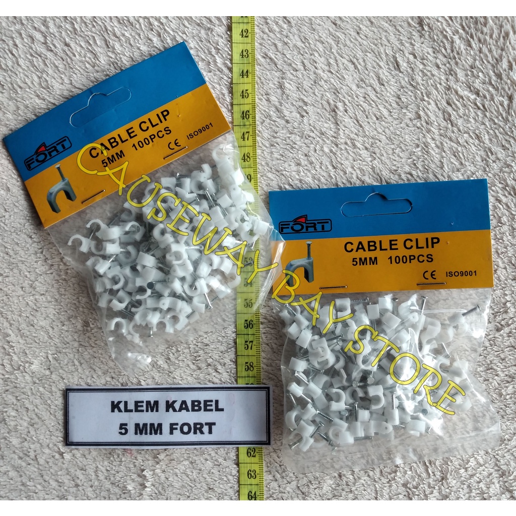 FORT 5MM CABLE CLAMPS 1 PACK (100 PCS ) | Shopee Philippines