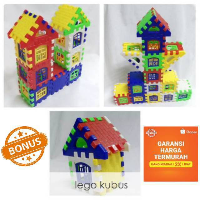 Kids Toys Puzzle Lego Disassemble Installation House Building | Shopee ...