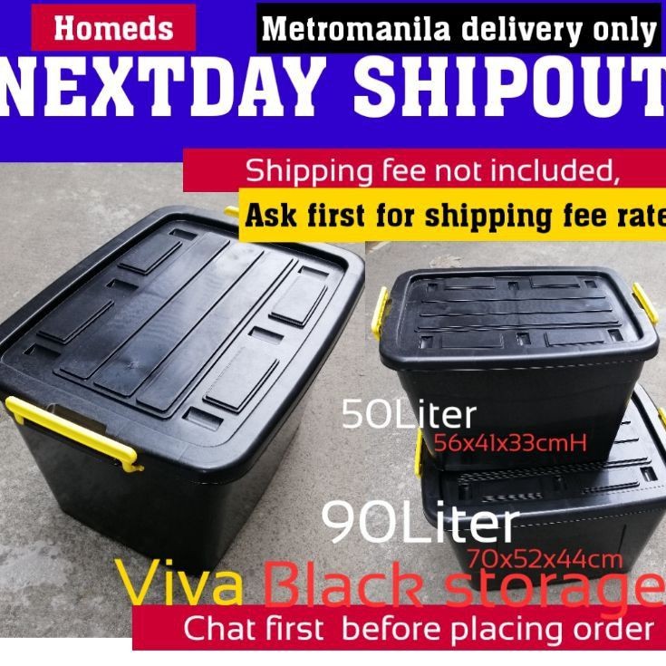 6pcs quality black storage boxes with wheels ES | Shopee Philippines