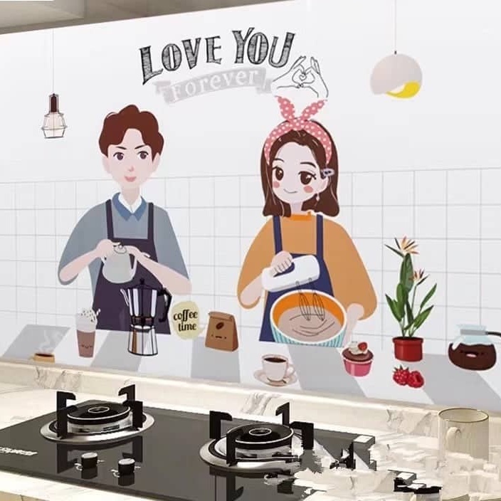 Kitchen Oil-proof Sticker Self-adhesive Waterproof Wallpaper High 60 ...
