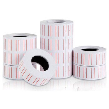 Price stamp printing paper, price paper roll used for gluing and gluing ...