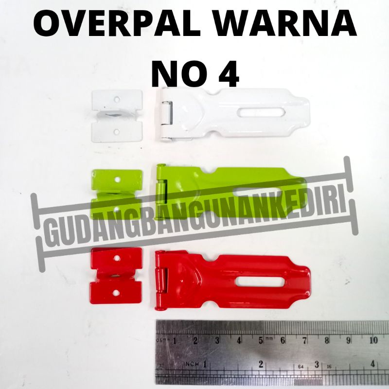 Overpal color number 4 / padlock holder / padlock hook / overval 2 inch ...