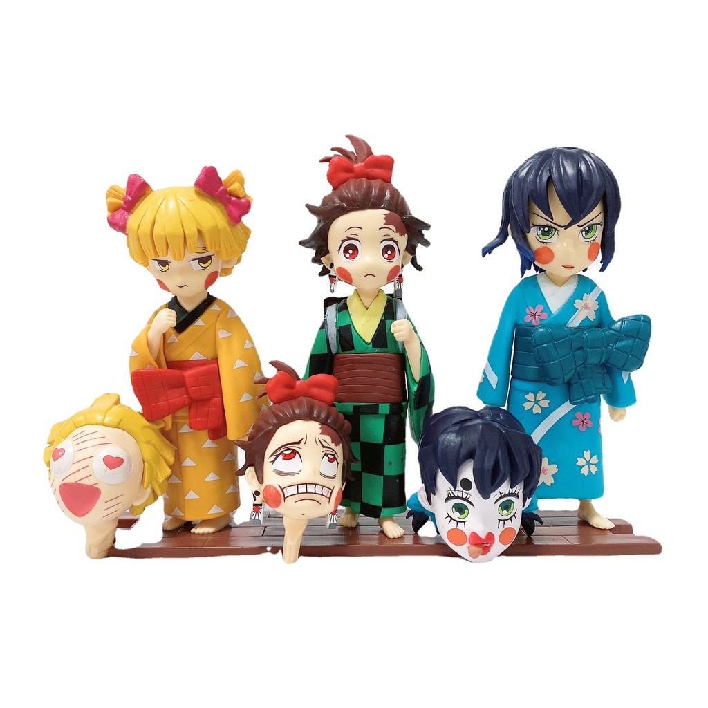 13cm Demon Slayer: Kimetsu no Yaiba Figure Tanjiro Kamado Inosuke ...