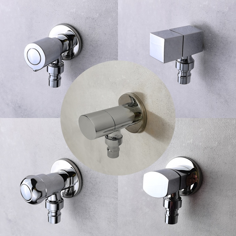Angel Valve Mop Tap Washing Machine Faucet Shine Chrome Hose Connector ...