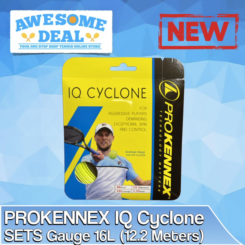 Prokennex Iq Cyclone Sets Tennis String 16L Gauge (Pro Kennex) | Shopee ...